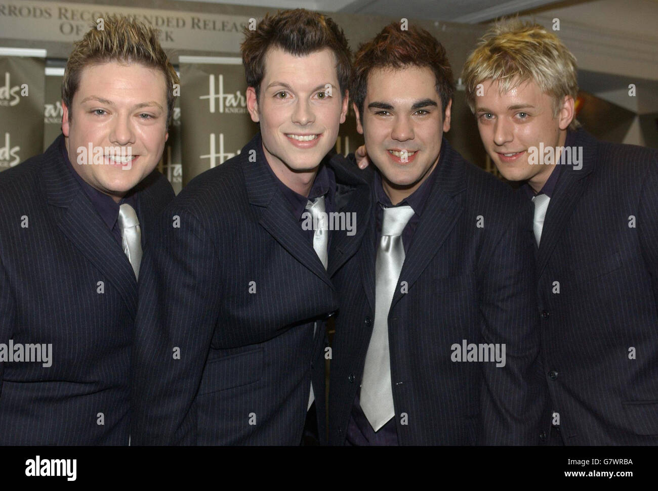 G4 - Debut album performance - Harrod's department store Stock Photo ...