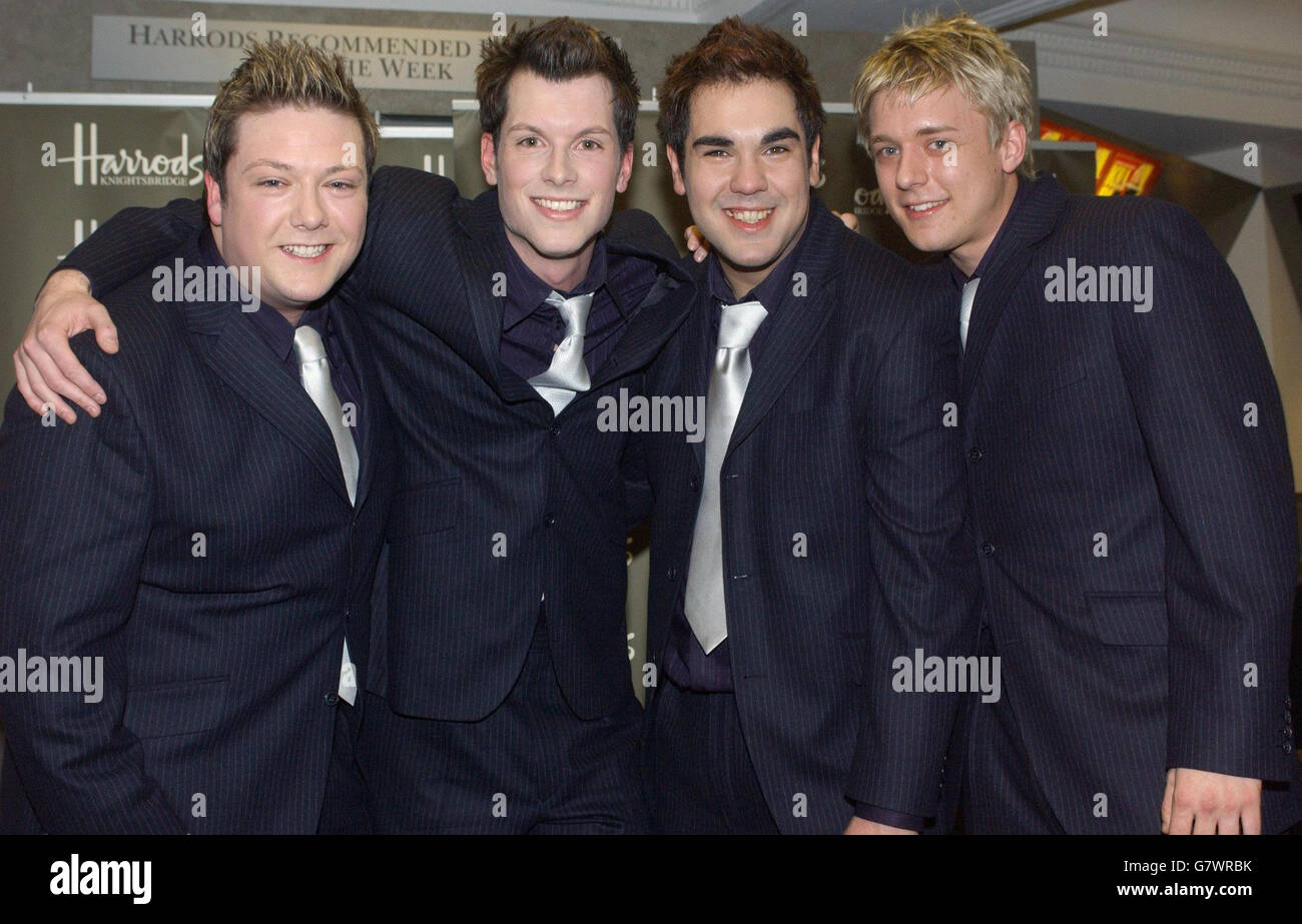 G4 - Debut album performance - Harrod's department store Stock Photo ...