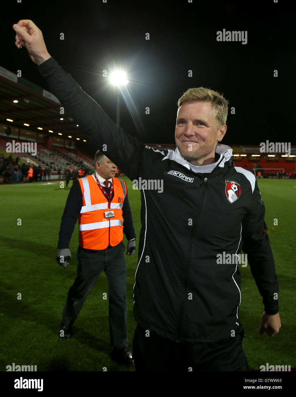 Bournemouth manager eddie howe on pitch hi-res stock photography and ...