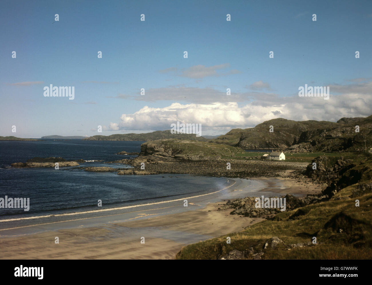 Buildings and Landmarks - Clashnessie Bay - Sutherland, Scotland Stock ...