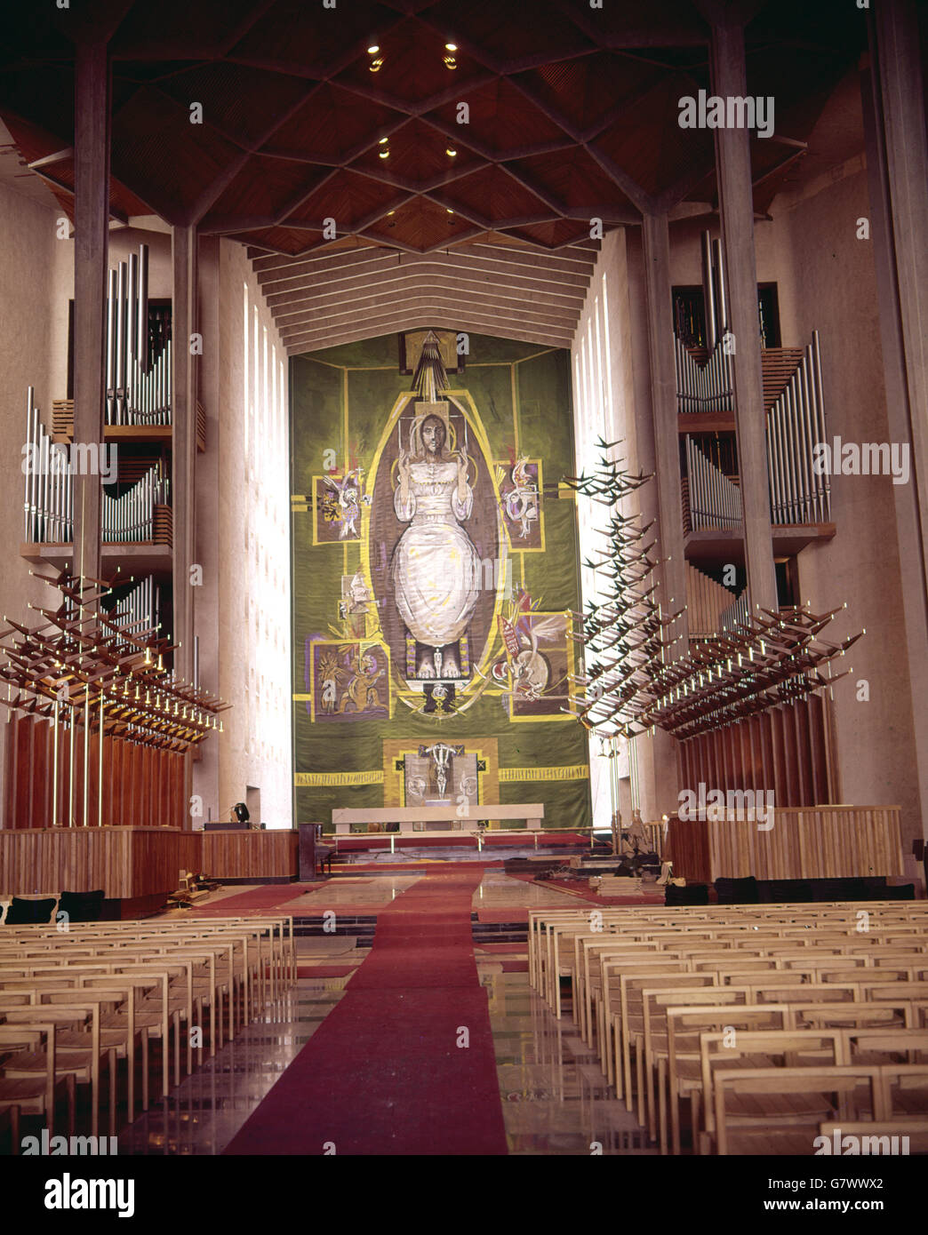 Buildings and Landmarks - Christ In Majesty - Coventry Cathedral Stock ...