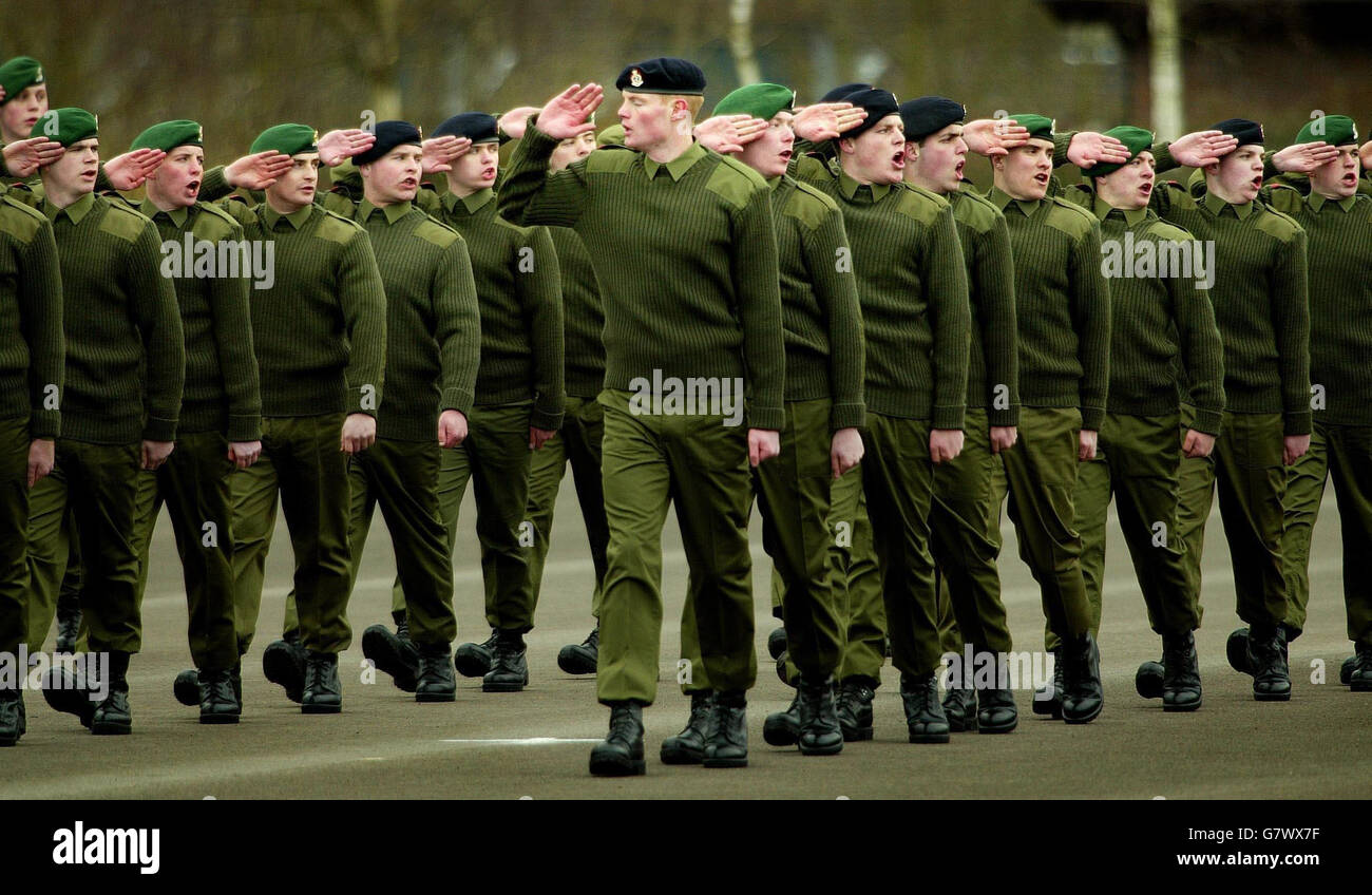 Basic Training at the Army Training Regiment - Winchester Stock Photo ...
