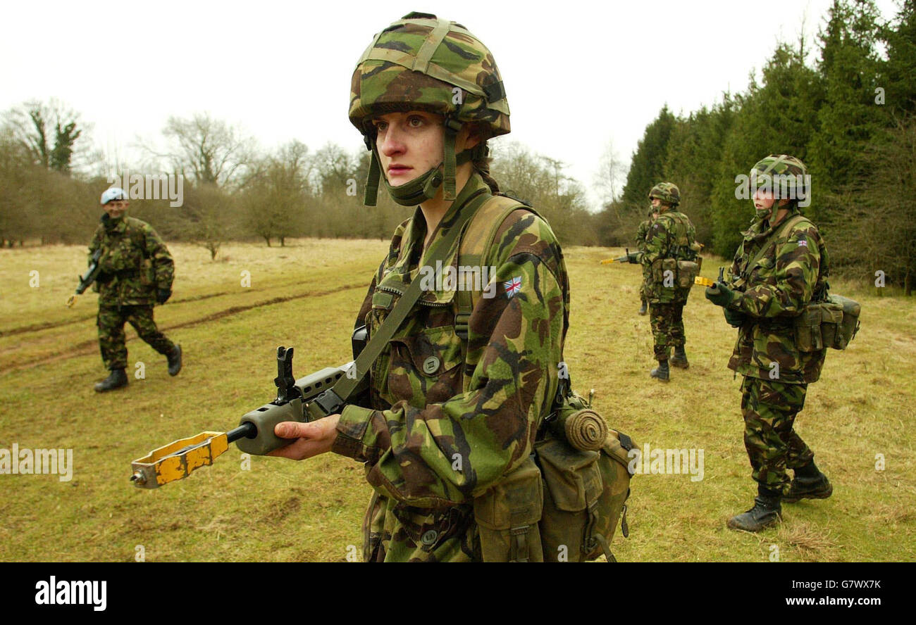 Basic Training at the Army Training Regiment - Winchester Stock Photo ...
