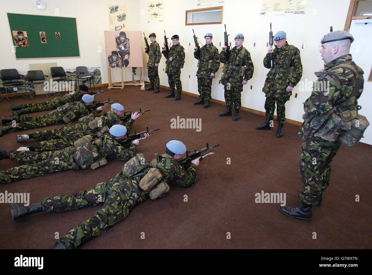 Basic Training at the Army Training Regiment - Winchester Stock Photo ...