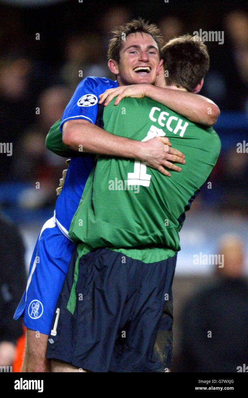 Frank lampard and petr cech celebrates hi-res stock photography and ...