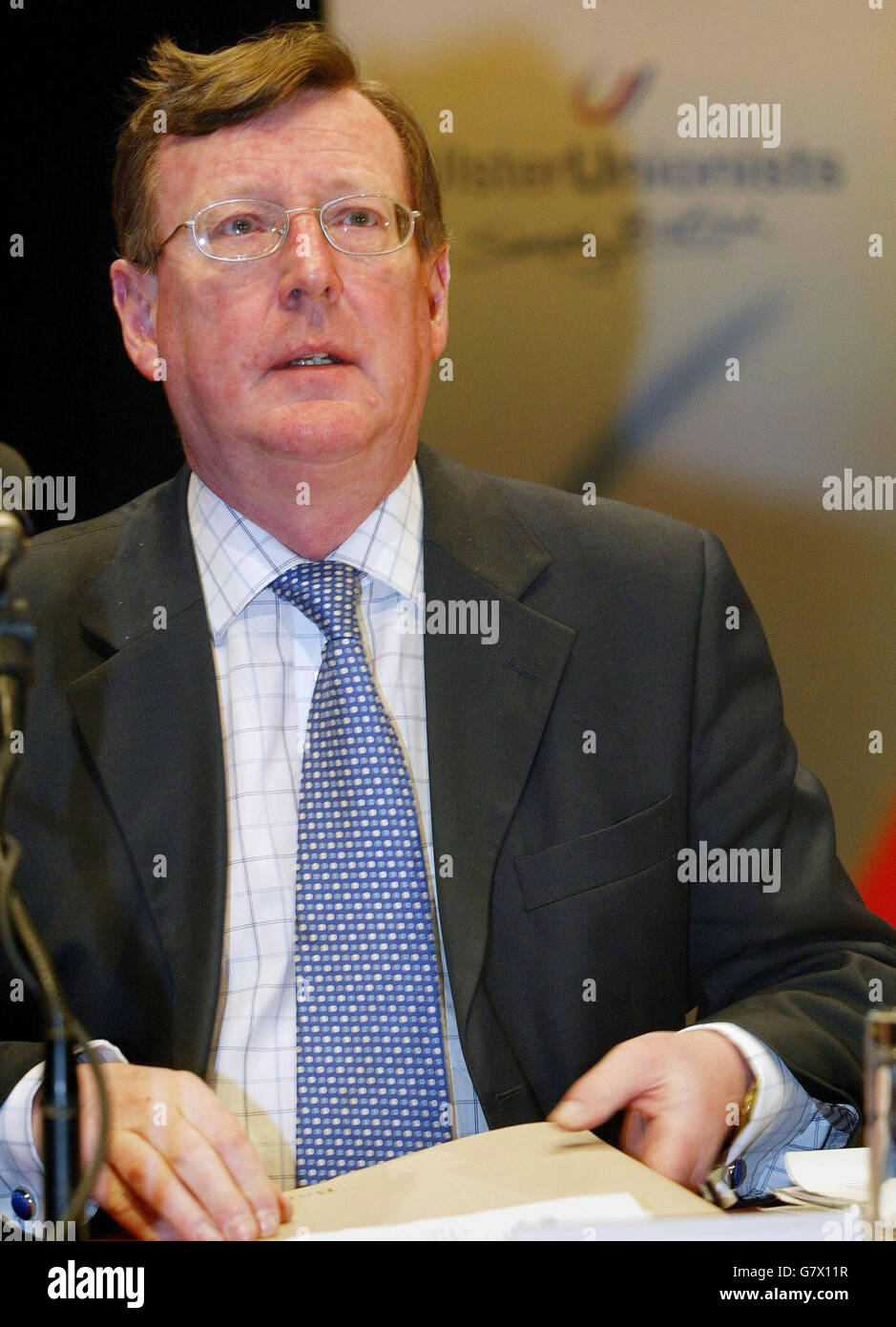 Ulster Unionist Leader David Trimble Stock Photo - Alamy