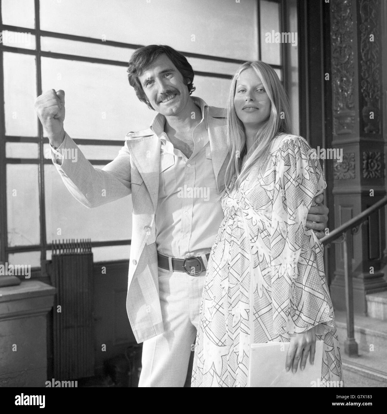 Entertainment - George Lazenby Marries - Caxton Hall, London Stock ...