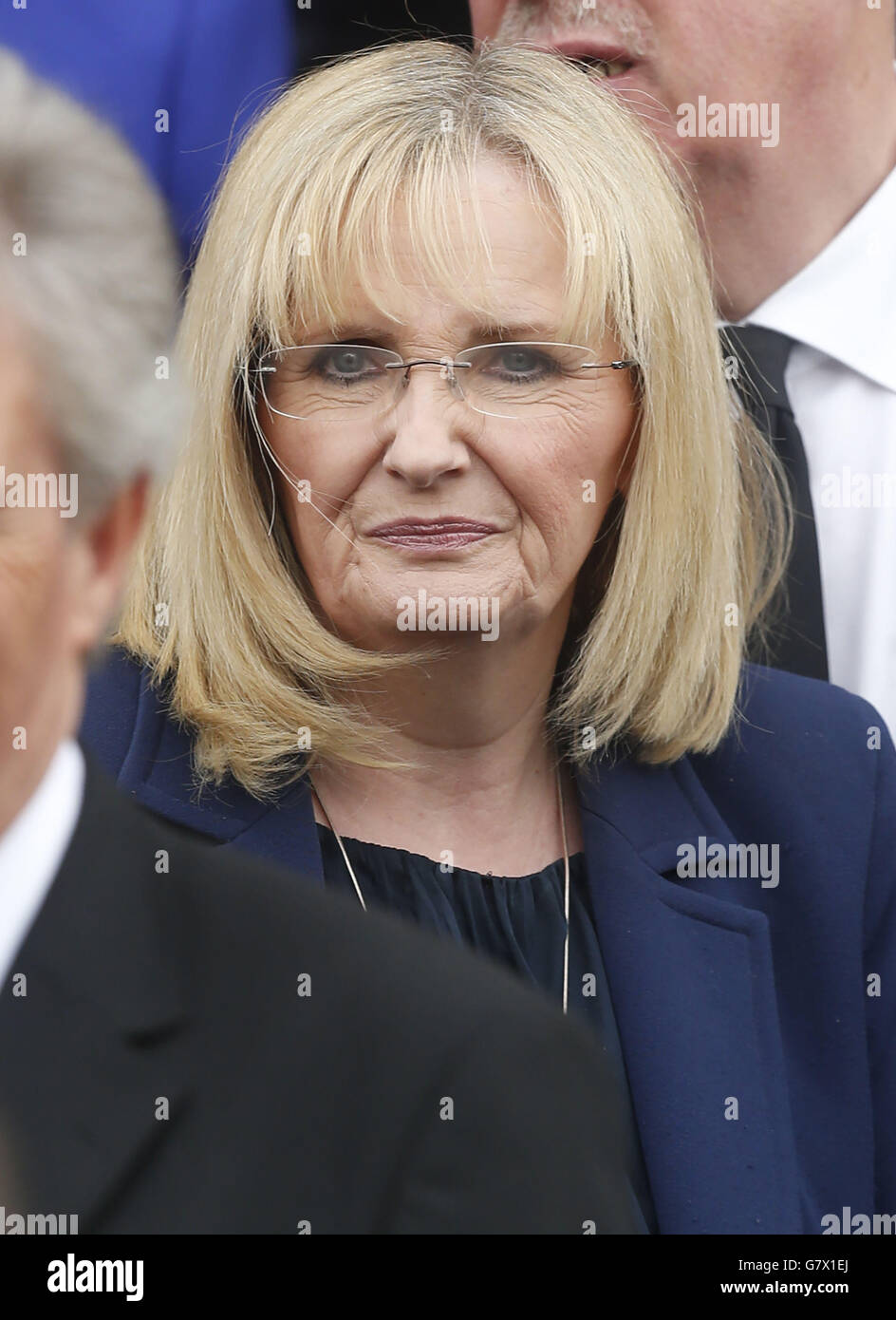 Margaret Curran joins mourners outside St. Mary's Church in Hamilton ...