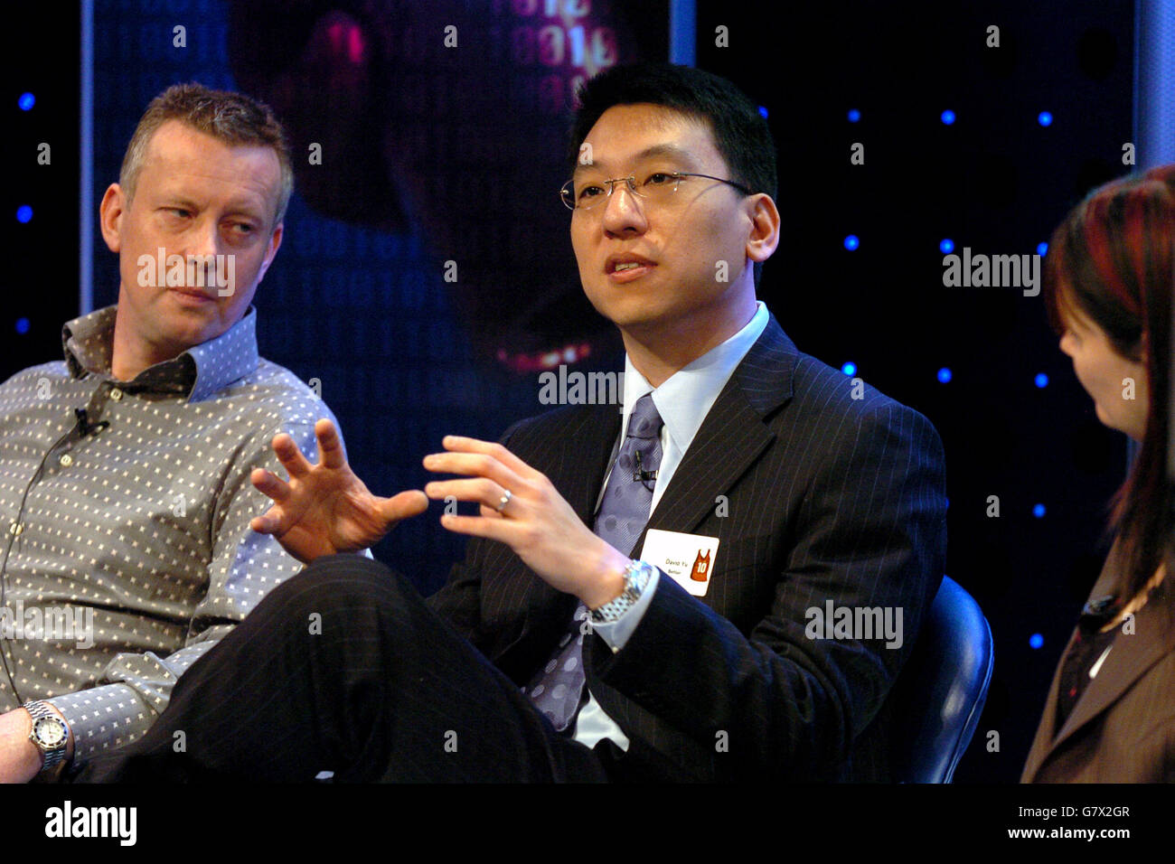 Andrew thompson and david yu on the panel for hi-res stock photography ...