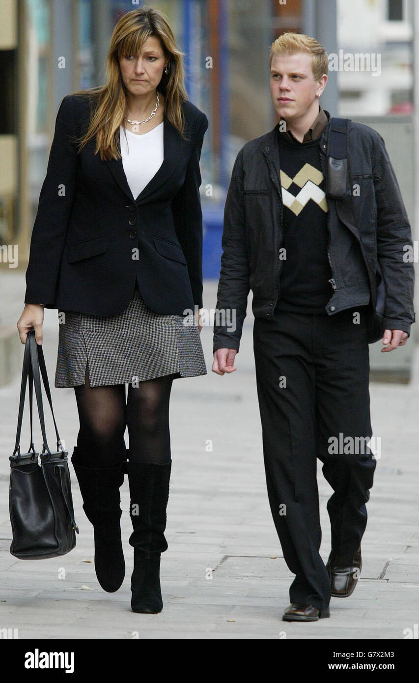 Ricky Challenger (right) a carer for Jacob Wragg arrives with Mary ...
