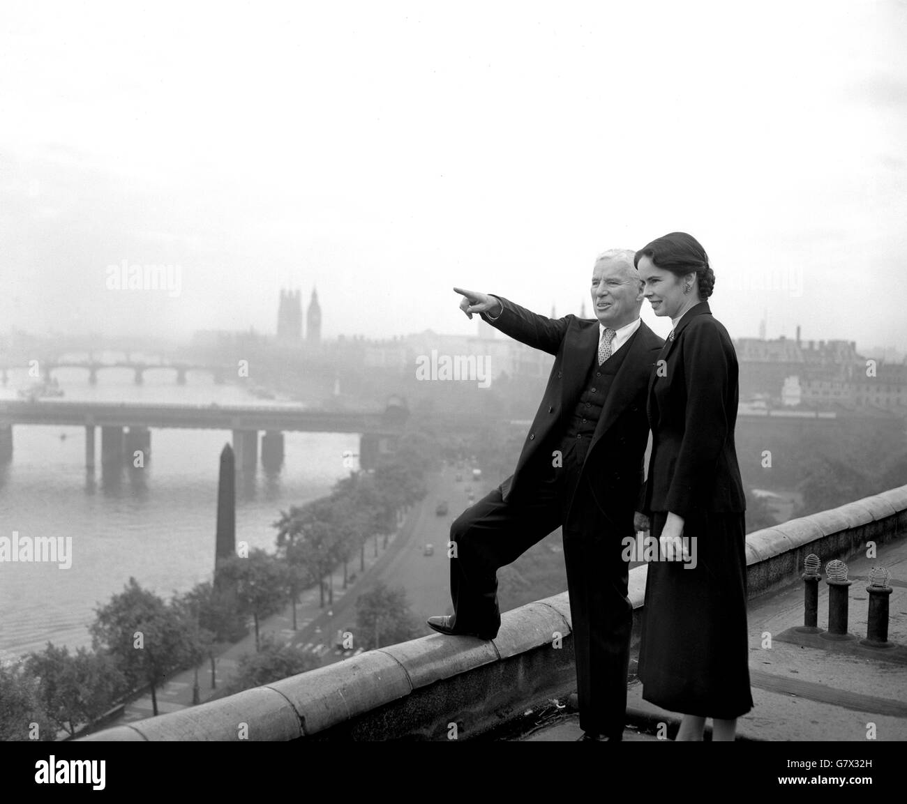 London-born CHARLIE CHAPLIN, greatest comedian of the century, returned ...