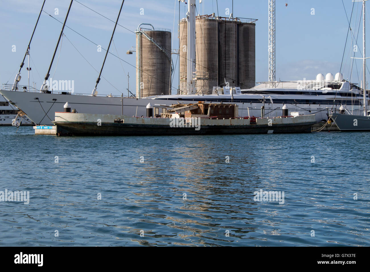 Old Auckland Ferry Kestrel in the Westhaven Marina Stock Photo - Alamy