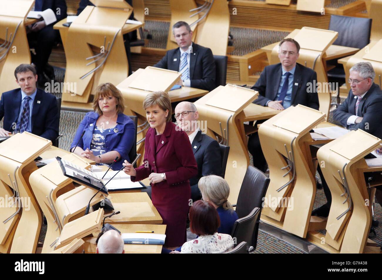 First Minister's Questions Stock Photo - Alamy