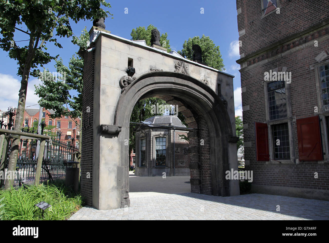 Gatehouse of the German house 1617 Utrecht.Relocated at the garden of ...