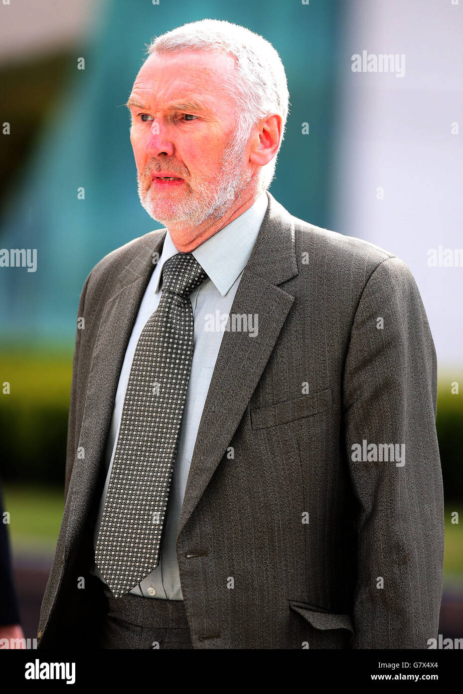 John Barry leaves after giving evidence at the Hillsborough inquest in ...