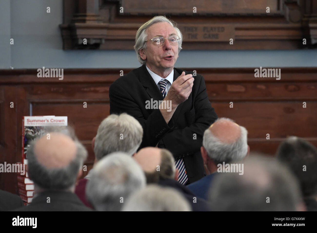 Author Stephen Chalke during the launch of his new book Stock Photo - Alamy