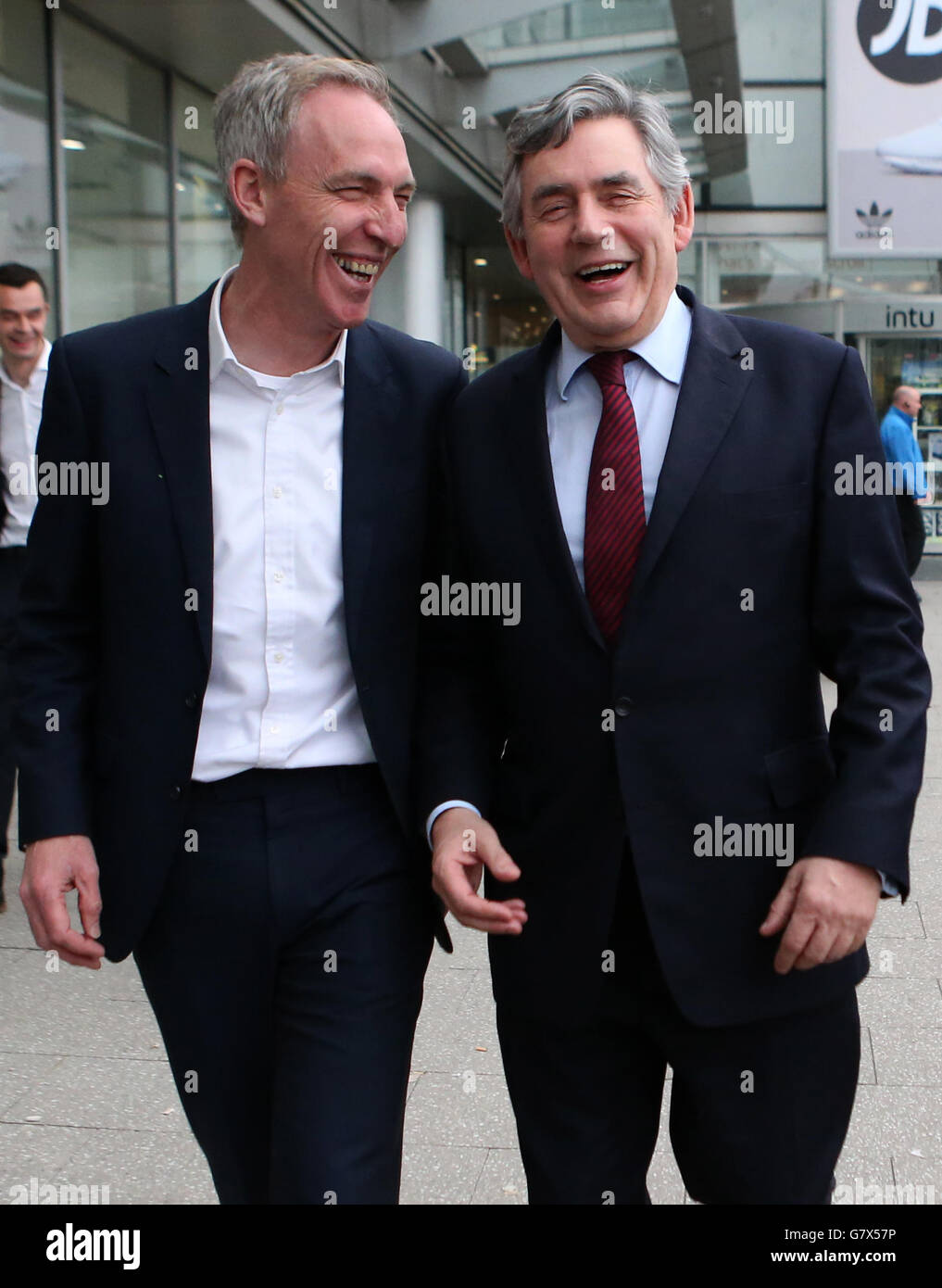 Prime minister brown scottish labour leader jim murphy hi-res stock ...