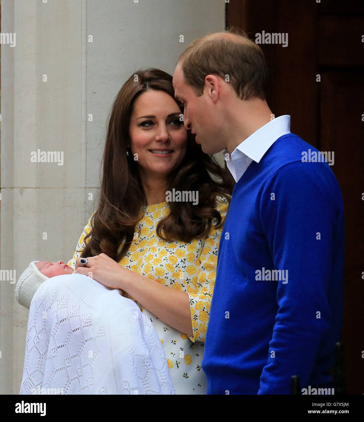 Royal baby catherine kate middleton mid half length hi-res stock ...