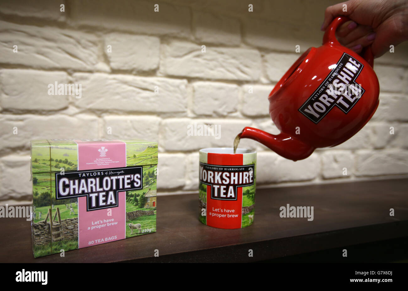 Special edition boxes of tea made by Yorkshire Tea to commemorate the ...