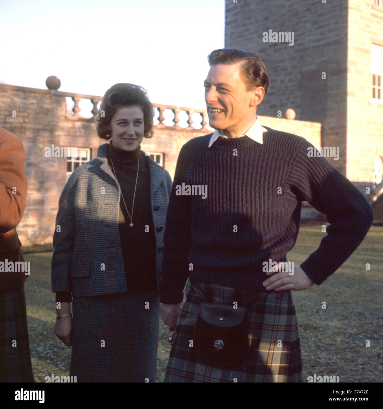 Princess alexandra with angus ogilvy at airlie castle hi-res stock ...