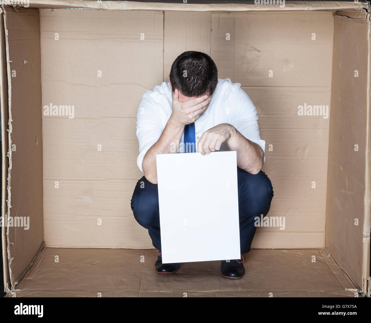 businessman unable to find work Stock Photo - Alamy