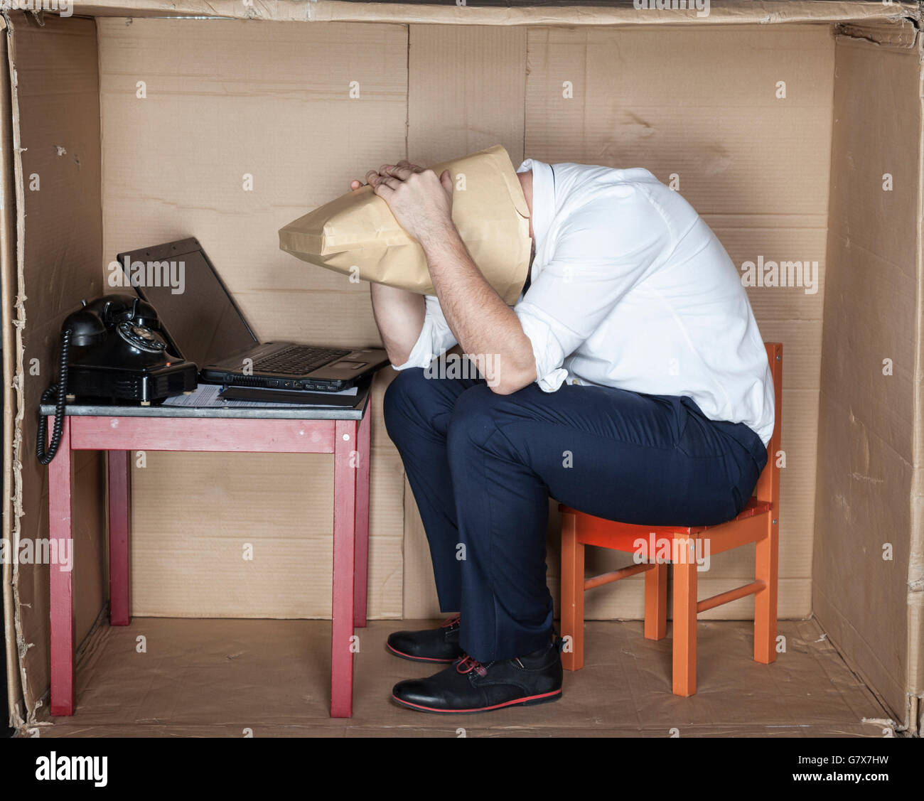 businessman with big problem Stock Photo - Alamy
