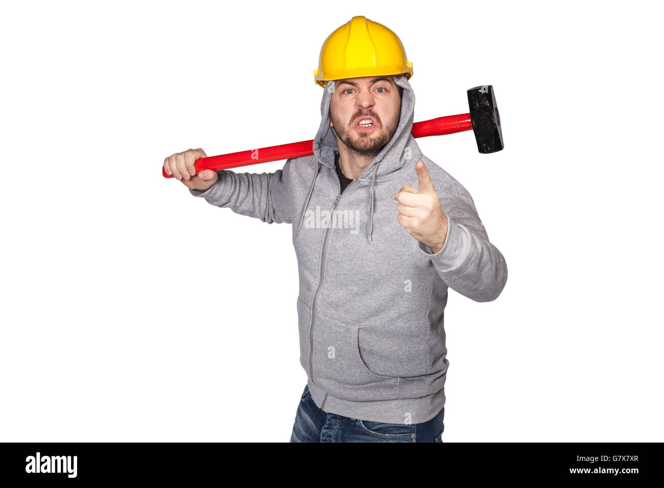 menacing expression employee Stock Photo - Alamy