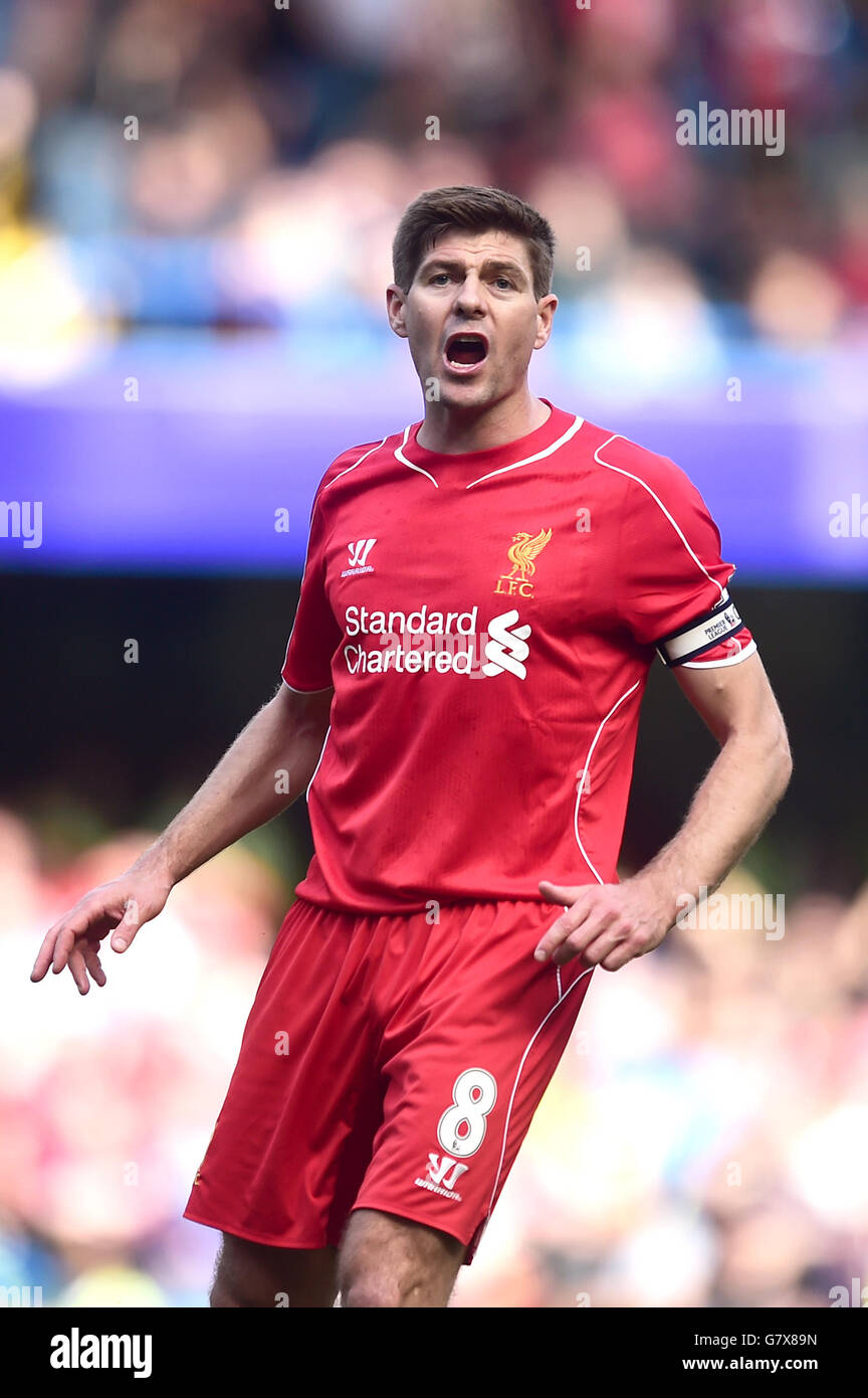 Liverpool's Steven Gerrard during the Barclays Premier League match at ...