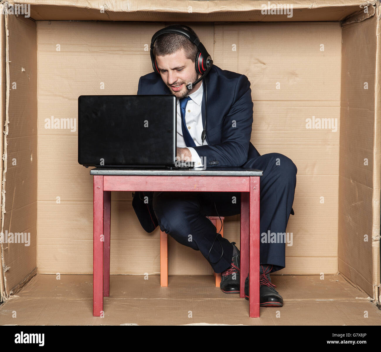 businessman focuses on his work Stock Photo - Alamy
