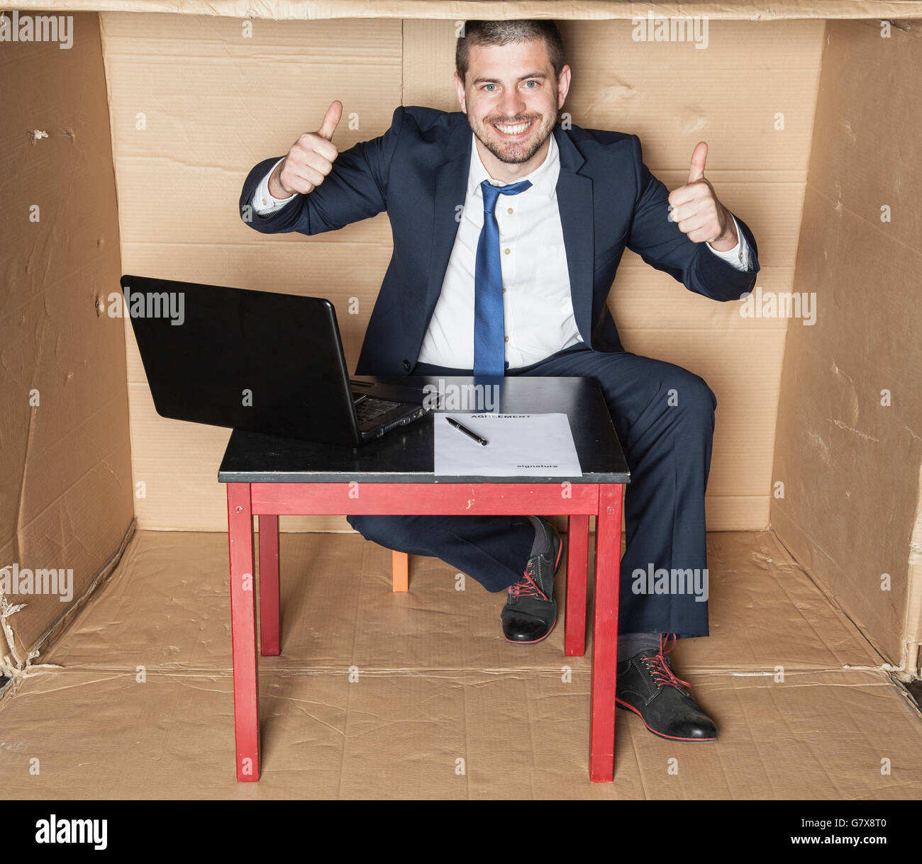 success in winding the people Stock Photo - Alamy