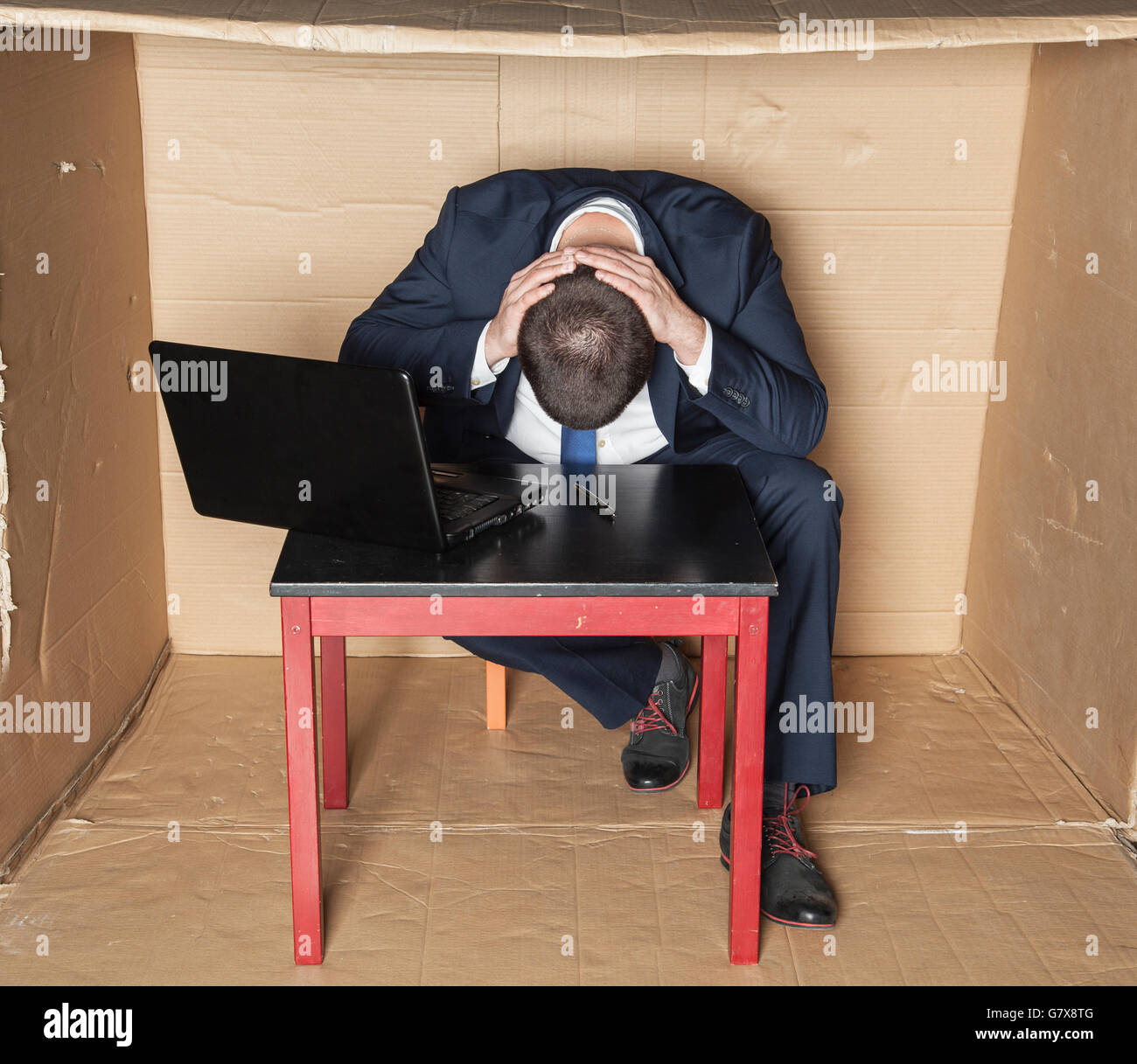 businessman lost everything Stock Photo - Alamy