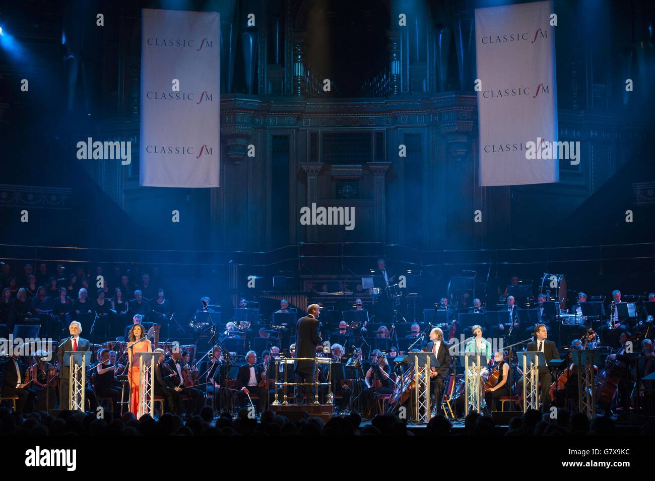 The Royal Philharmonic Concert Orchestra on stage at the Classic FM VE ...