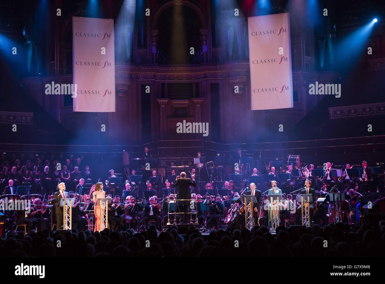 The Royal Philharmonic Concert Orchestra on stage at the Classic FM VE ...