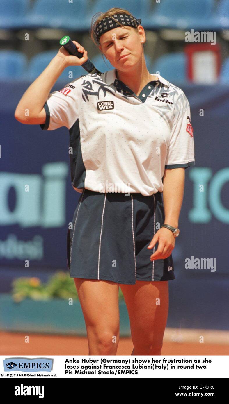 Italian Open Tennis- Anke Huber(Germany) v Francesca Lubiani(Italy ...