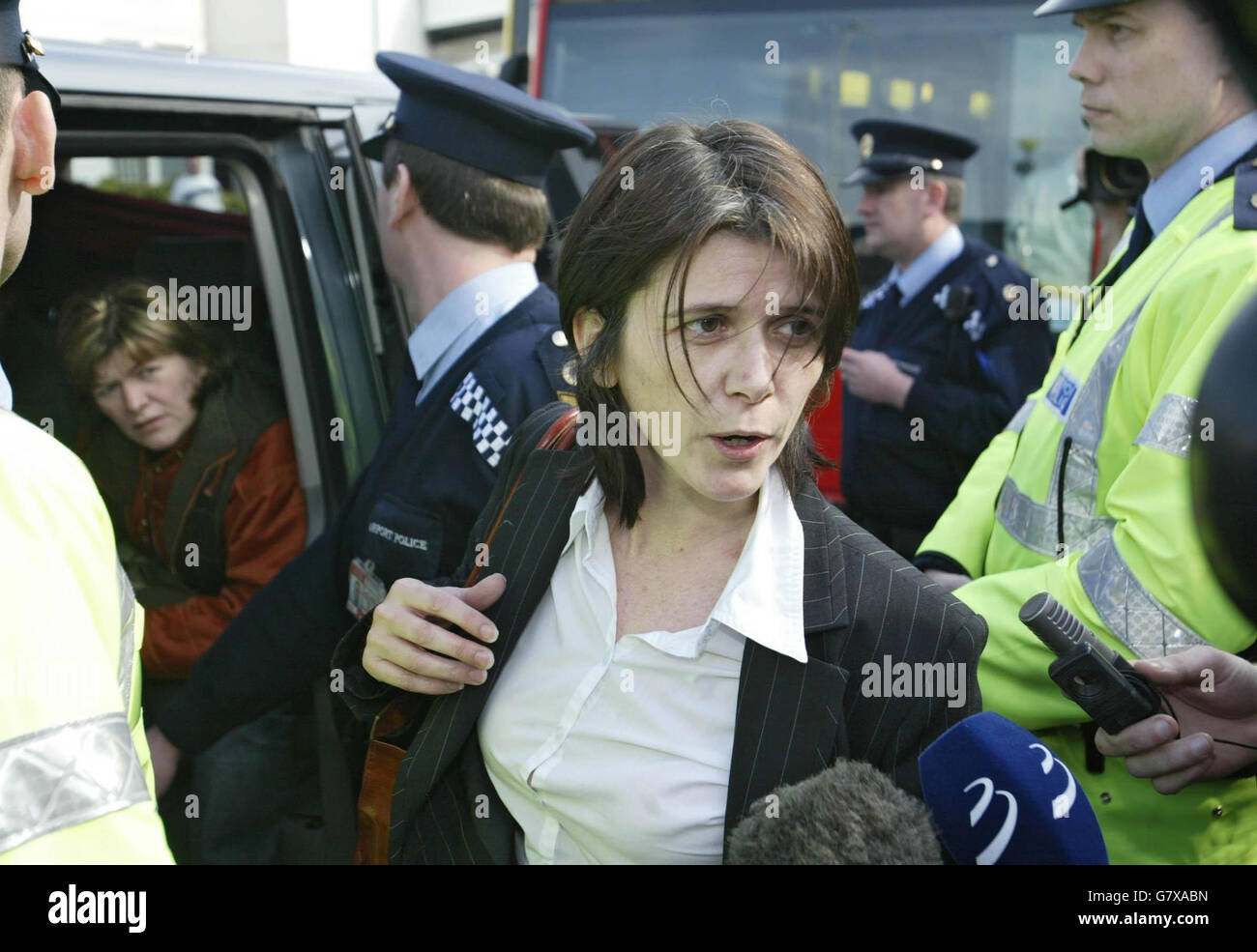 Catherine McCartney, sister of the murdered Robert McCartney, talks to ...