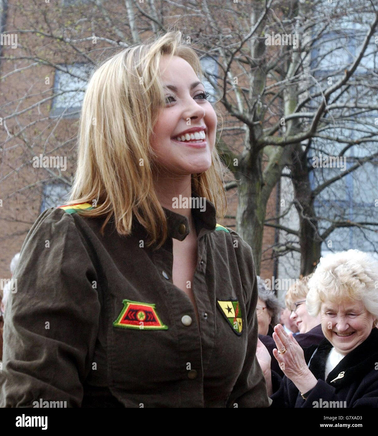 Singer Charlotte Church after officially opening the garden Stock Photo ...