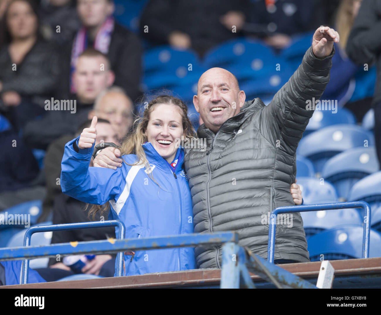 Commonwealth games medalist connie during the scottish premiership play off hi-res stock ...