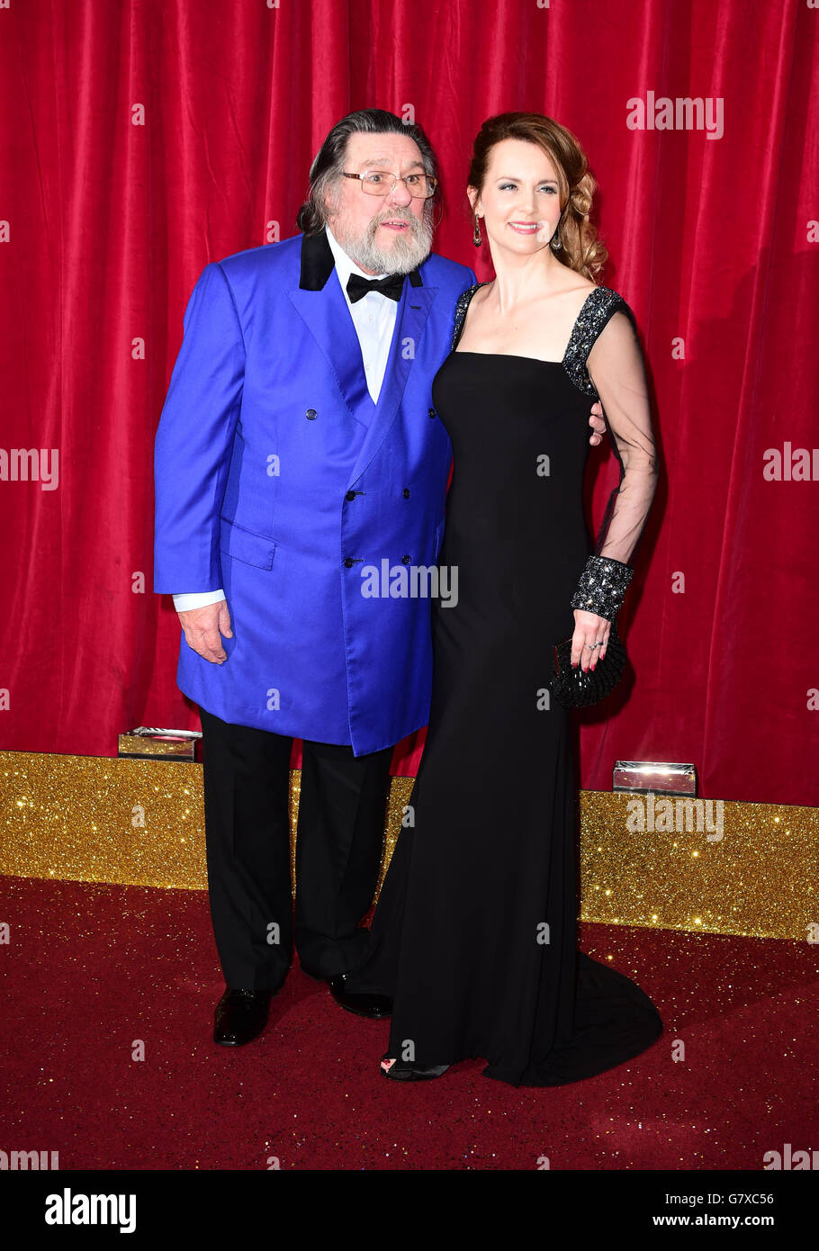 Ricky Tomlinson and Debra Stephenson attending the British Soap Awards ...