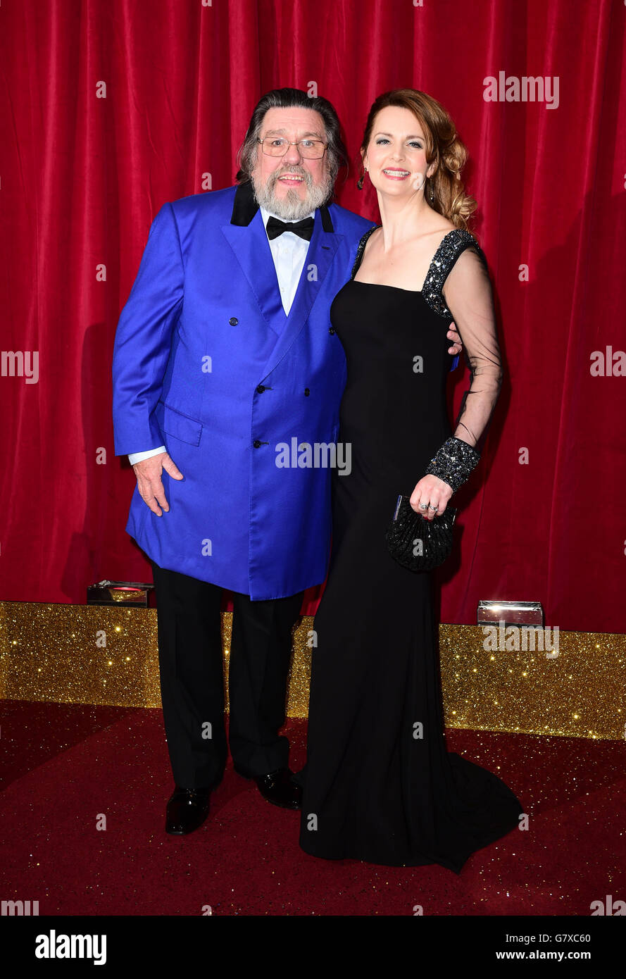 Ricky tomlinson debra stephenson attending british soap awards palace ...