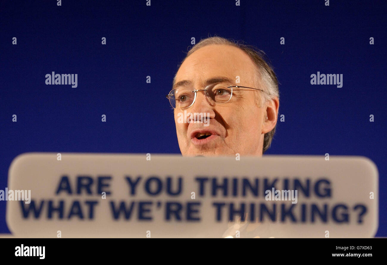 Leader of the Conservative Party Michael Howard Stock Photo - Alamy