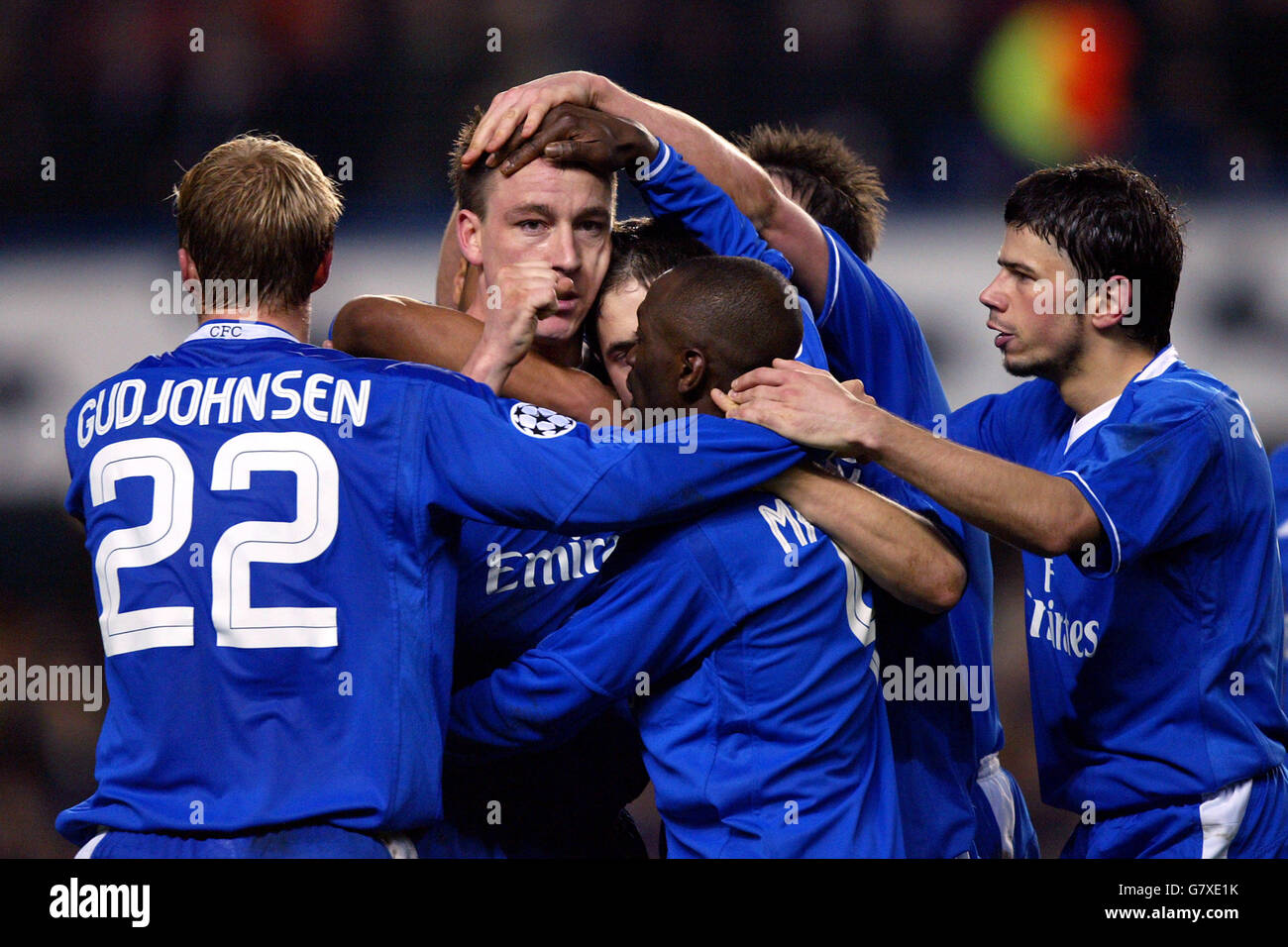 The barcelona players celebrate winning the uefa champions league hi ...