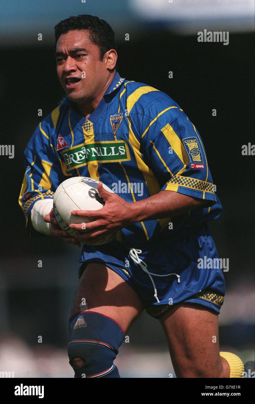 Rugby League - Warrington Wolves v Paris St Germain. George Mann ...