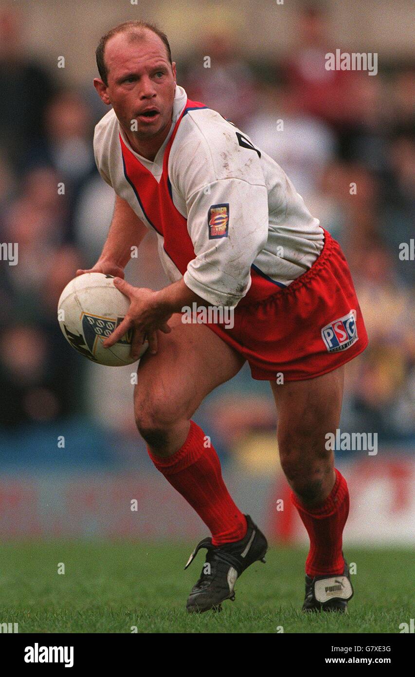 Rugby League - Warrington Wolves v Paris St Germain. Anthony Hancock ...