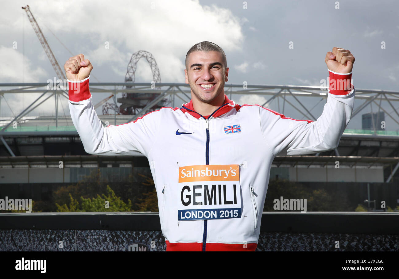 EDITORIAL USE ONLY European 200m Champion Adam Gemili announces his ...
