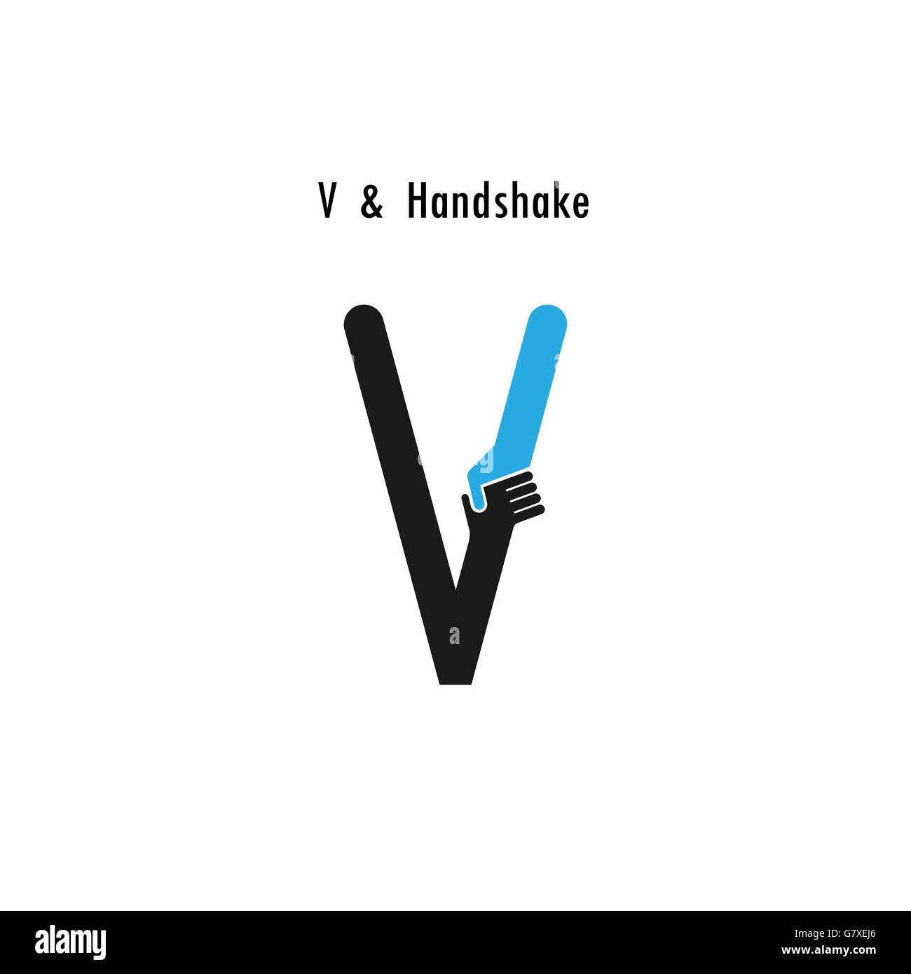 Creative V- letter icon abstract logo design vector template.Business ...