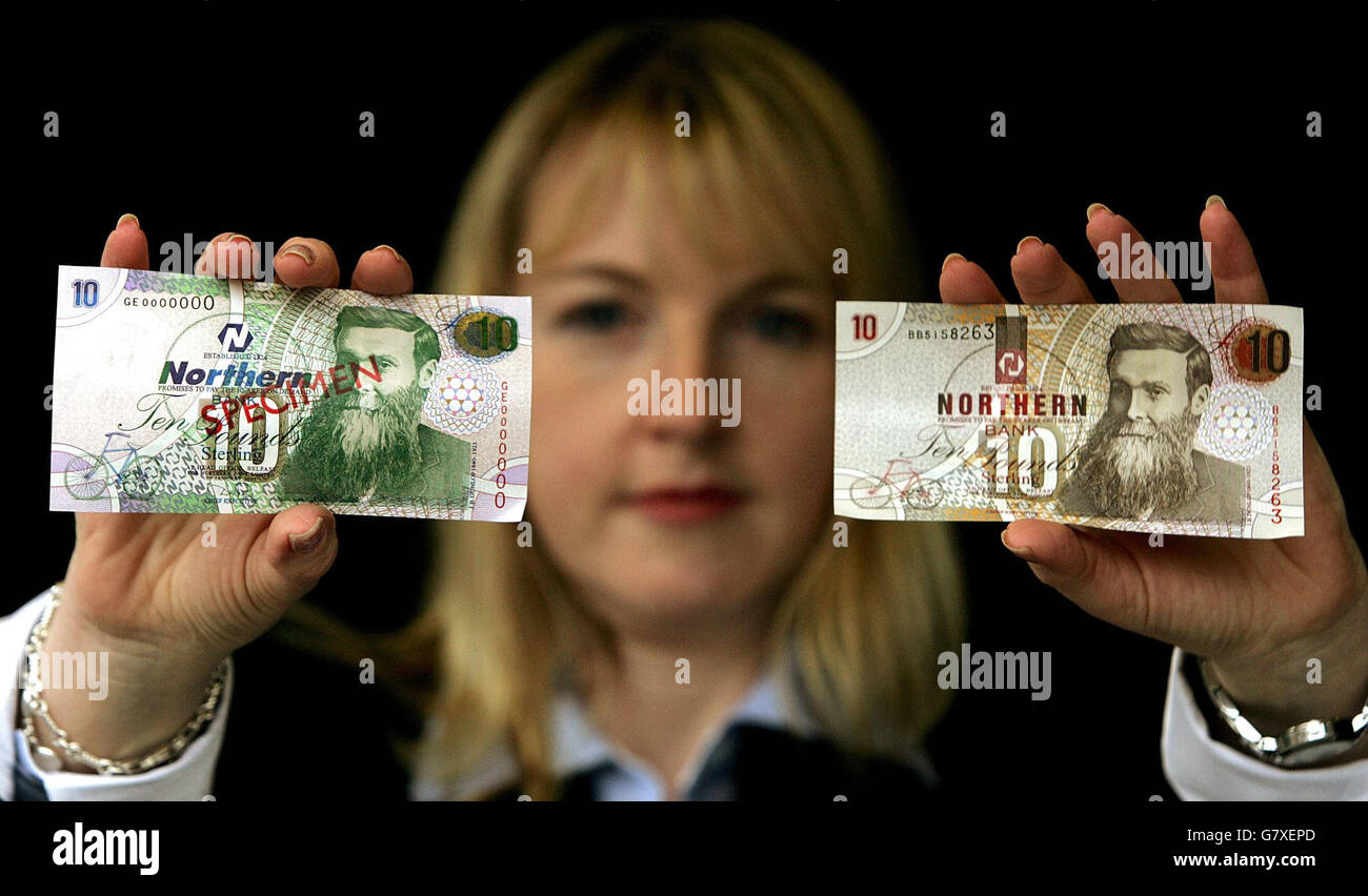 New Northern Bank Notes - Belfast Stock Photo - Alamy