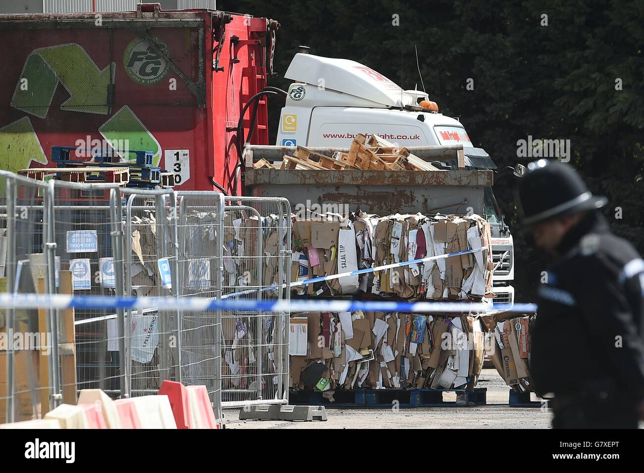 Recycling plant death Stock Photo - Alamy