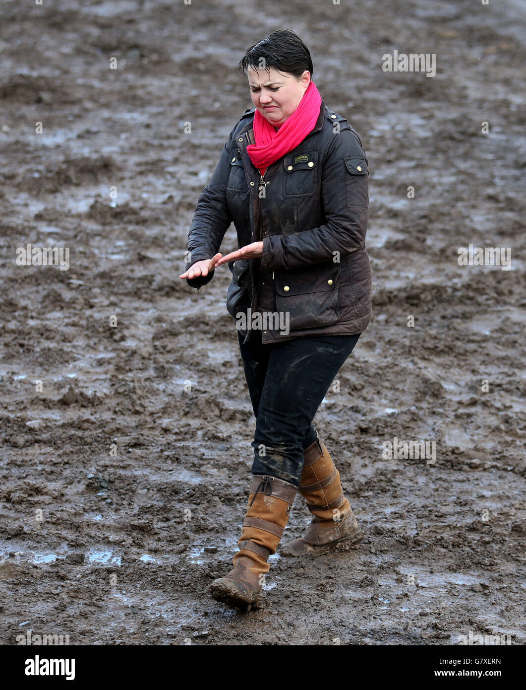 Scottish Conservative Leader Ruth Davidson after she drove a tank at ...