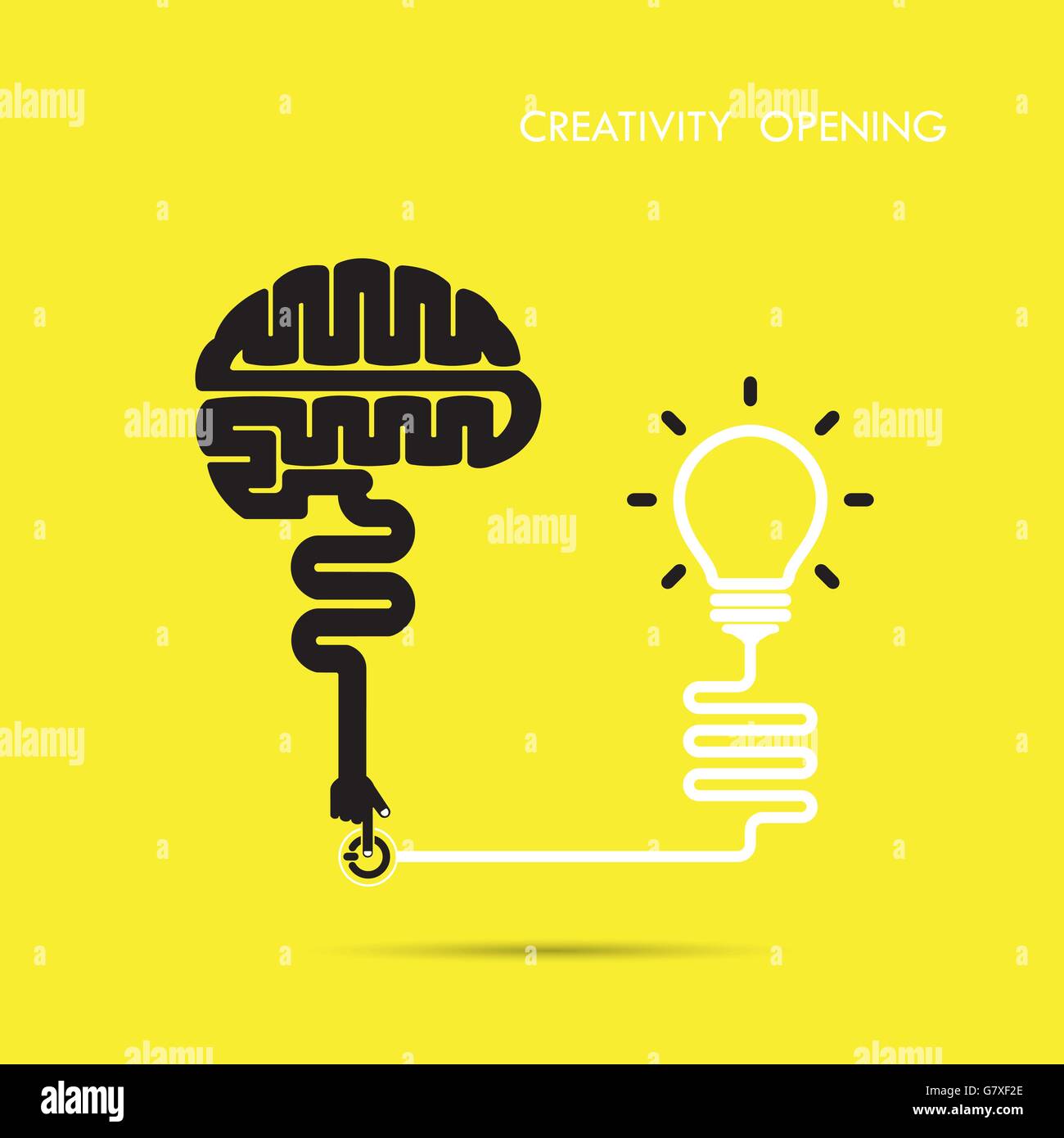 Creativity brain opening concept.Creative brain abstract vector logo ...