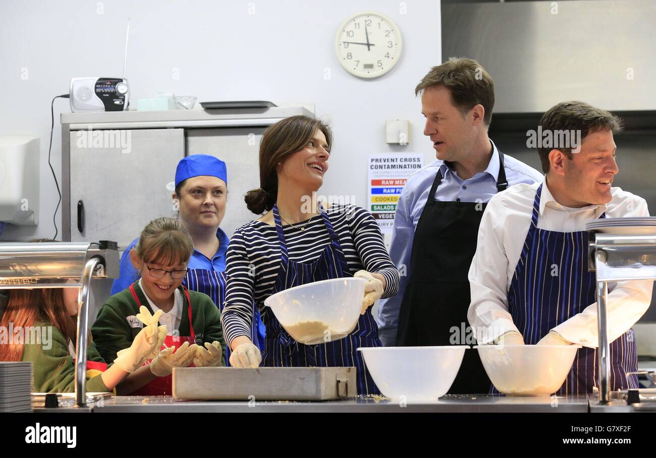 (Left-right) Molly (surname not given), Miriam Gonzalez Durantez ...